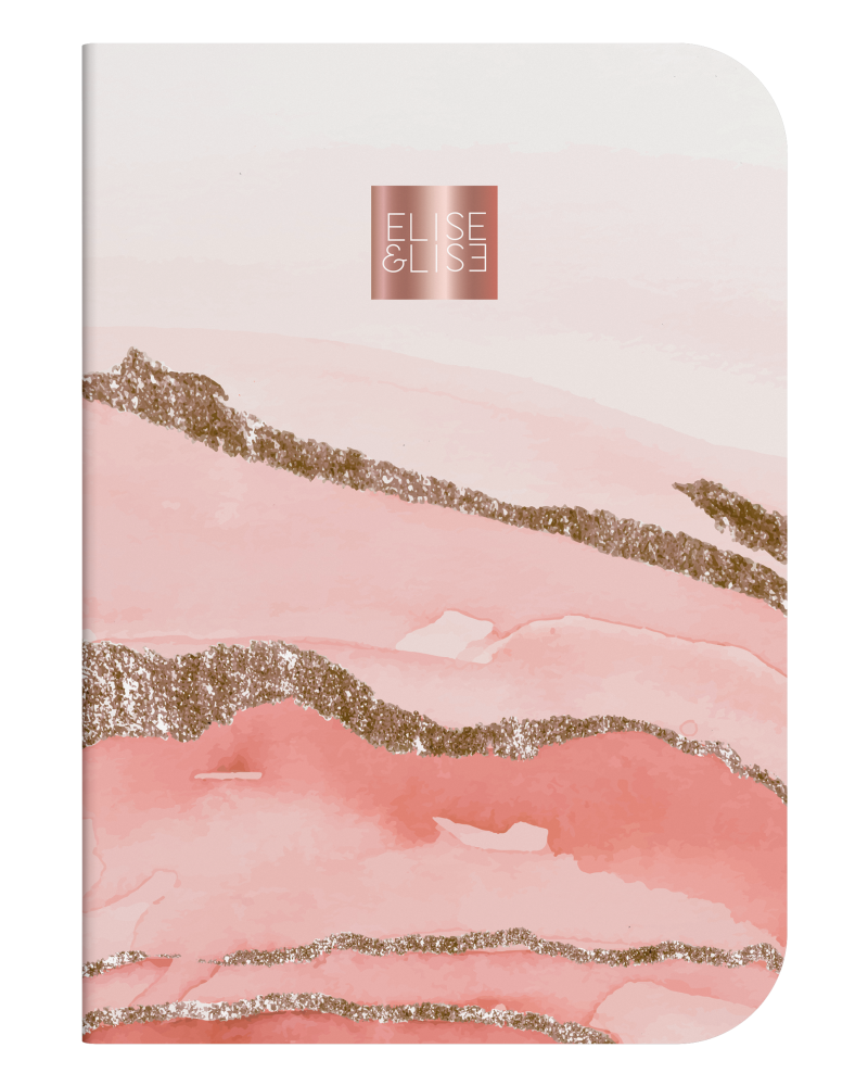 24 set de 4 Cahiers A4 Rose Glitter